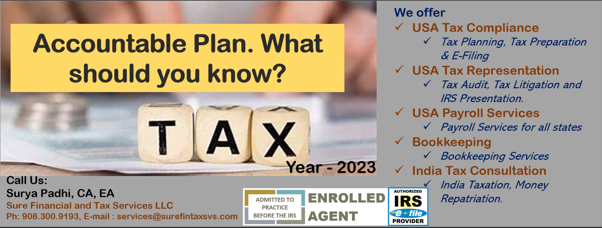 Accountable Plan! What should you know? – Surya Padhi,EA